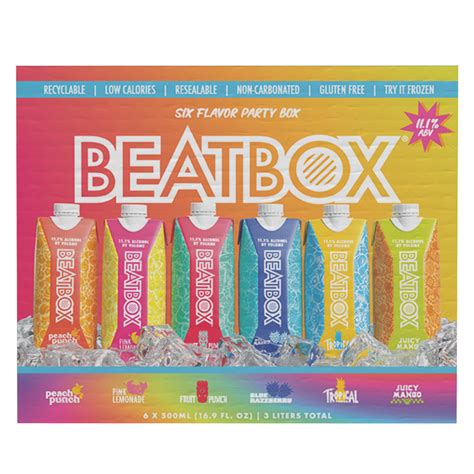 Beatbox Variety Pack 6pk 500ml 111 Abv Wine Party Punch Bevmo