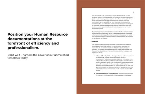 Diversity And Inclusion Partnership Collaboration Proposal Hr Template