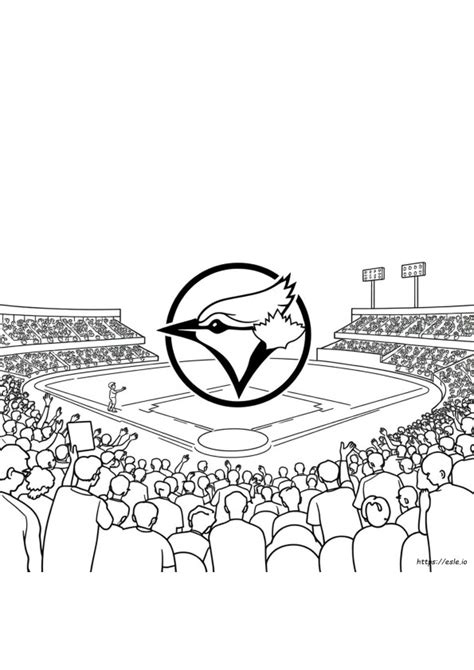 Blue Jays Logo Coloring Page