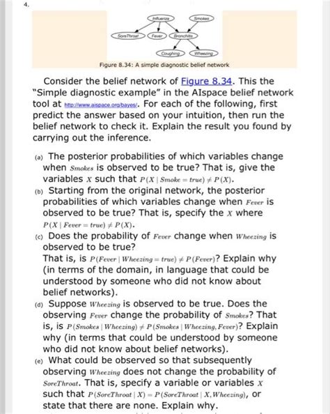 Solved Consider The Belief Network Of Figure 8 34 This The