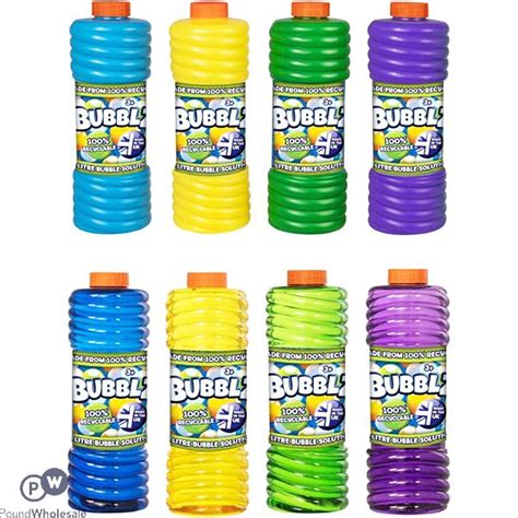 Wholesale Double Bubble Solution Bottle 70ml Cdu Assorted Colours