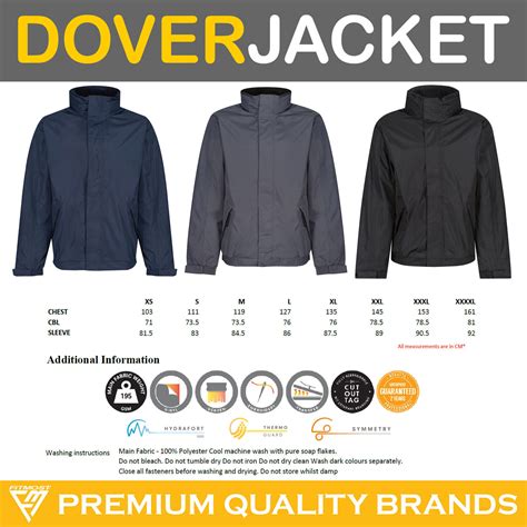 Regatta Dover Jacket Mens Fleece Lined Waterproof Insulated Bomber