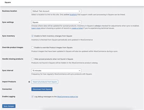 Woocommerce Square Sync Settings Documentation Woocommerce