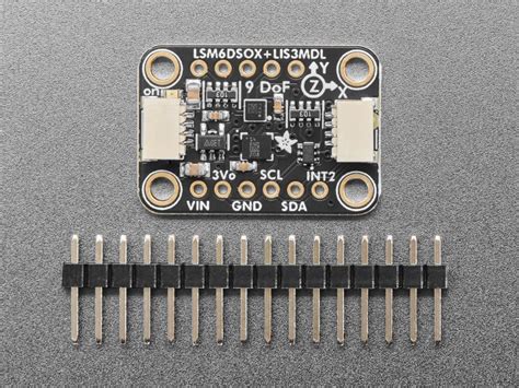 Adafruit Lsm6dsox Lis3mdl Precision 9 Dof Imu [stemma Qt Qwiic] Id 4517 Adafruit