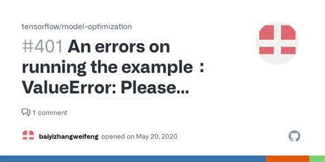 An Errors On Running The Example：valueerror Please Initialize `prune` With A Supported Layer