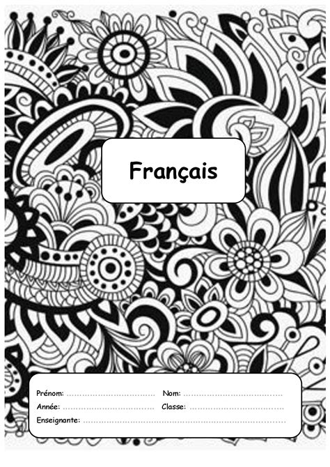 Page De Garde Français 6eme Pages De Garde Mttvu