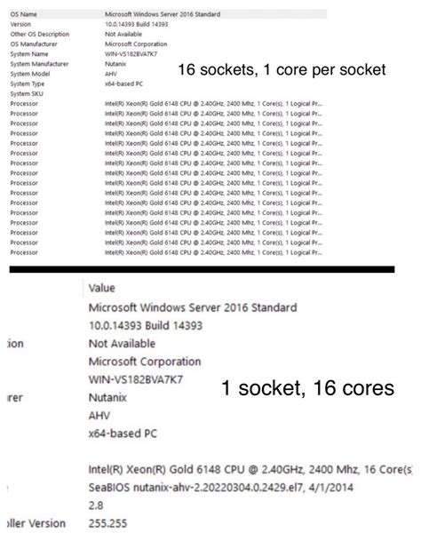 Vcpu Vs Number Of Cores Per Vcpu Rnutanix