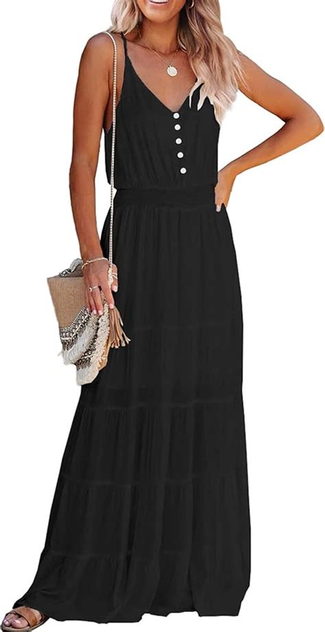 Long Black Casual Dresses
