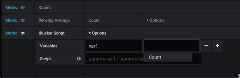 cannot perform bucket script on moving average derivative aggregations