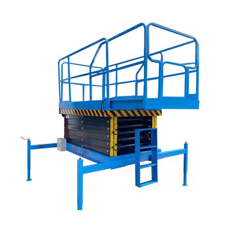 Wheel Mobile Electric Control Scissor Type Telescoping Lifting Platform