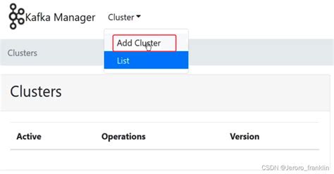 Kafka 安装kafka Manager及简单使用kafkamanager使用 Csdn博客