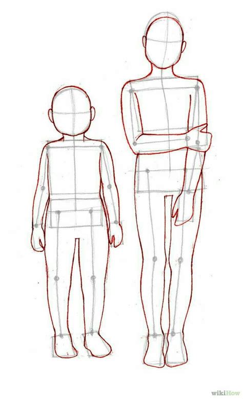 Как нарисовать человека в полный рост