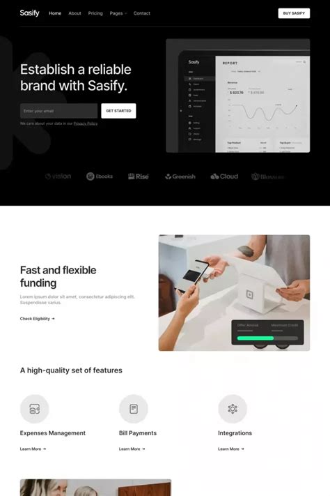 Confetti Webflow Html Website Template On Landbook Get Inspired By Template Design And More