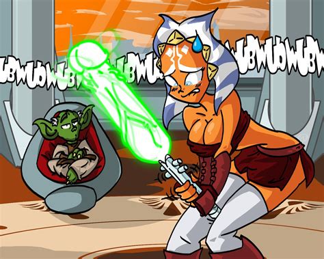 Rule 34 1girls Ahsoka Tano Cleavage Clone Wars Coruscant Green