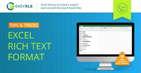 Rich Text Format For Excel Cells In Cnet Easyxls Guide