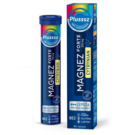Plusssz Magnesium Forte Citrate 24 Effervescent Tablets Plusssz Magnez Forte Cytrynian 24