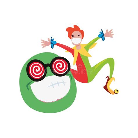 Emoji Face Jester April Fools Day Stock Illustration Illustration Of