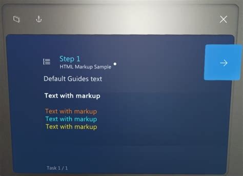 Dynamics 365 Guides 내 지침 카드 텍스트에서 Rtf 서식 사용 Dynamics 365 Mixed Reality Microsoft Learn