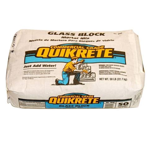 Quikrete Lb Glass Block Mortar Mix The Home Depot