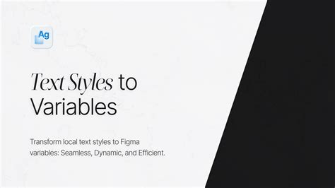 Text Styles To Variables Figma