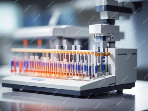 Premium Ai Image Genomic Frontier Dna Sequencing Machine Processing A Sample