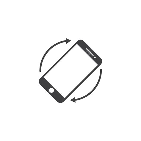Rotation Phone Vector Illustration Design App Rotation Display Vector App Rotation Display