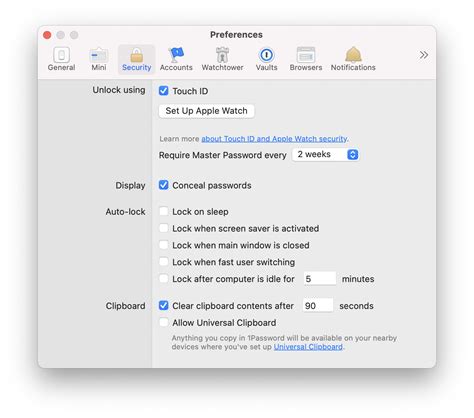 Macos How Can I Disable Auto Lock In The 1password Browser Extension