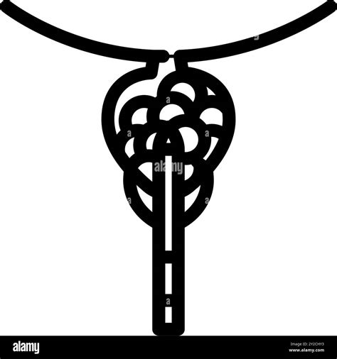 Transurethral Resection Prostate Surgery Line Icon Vector Illustration