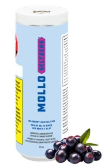 Mollo Seltzers Wildberry Acai Seltzer 355ml Sparkling Beverage Available In Calgary