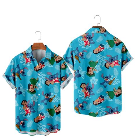 Disney Stitch Shirts 3d Printing Short Sleeves Kawaii Short Sleeve For