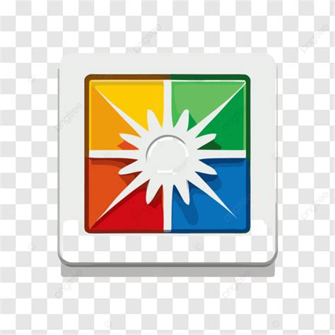 갈색 배경에 태양 모양의 앱 아이콘 벡터 흰색 배경에 있는 단순한 다채로운 아이콘 그림자 없음 작은 프레임 중앙 Png 일러스트 및 벡터 에 대한 무료 다운로드