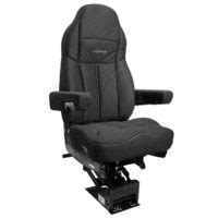 Seats Inc Legacy Silver Seat High Back Air Ride Seat Black
