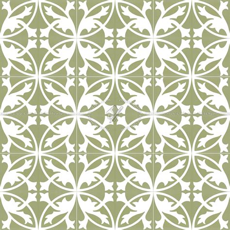Traditional Encaustic Cement Ornate Tile Texture Seamless 13538