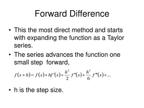 Ppt Numerical Differentiation Powerpoint Presentation Free Download Id 5728296