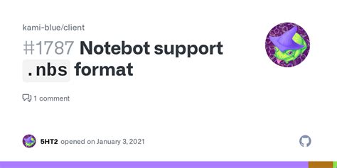 Notebot Support `nbs` Format · Issue 1787 · Kami Blueclient · Github