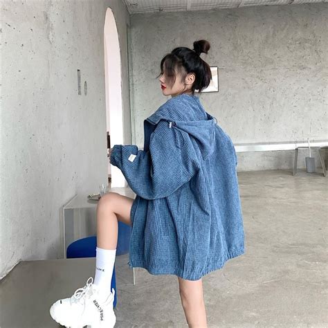 제이리본 박시한 오버핏 와플 후드 자켓 편한 캐주얼 오버사이즈 루즈핏 스트릿 핫걸 스포티한 봄 가을 자수 포인트 무지 빈티지 집업 지퍼 후드 점퍼 코드 아우터 캠퍼스룩