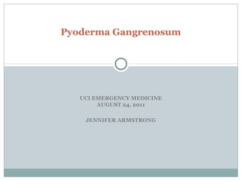 Pyoderma Gangrenosum Ppt