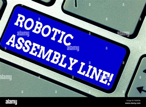 Handwriting Text Writing Robotic Assembly Line Concept Meaning Use To