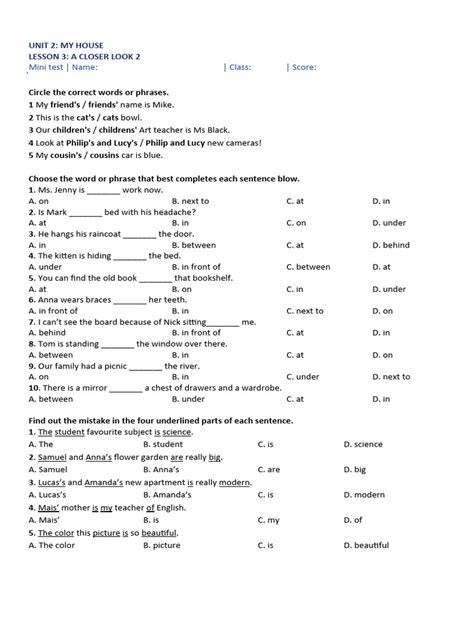G6 Unit 2 Lesson 3 Pdf Bathroom Interior Design