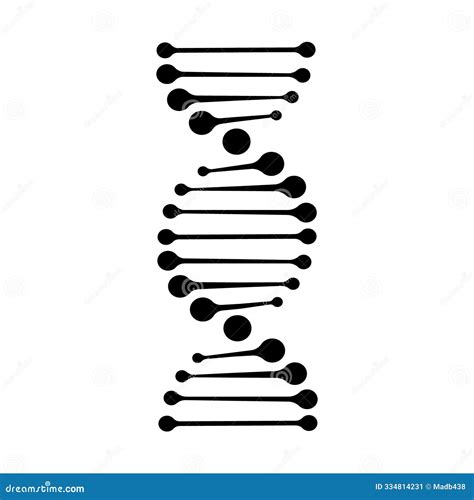 Dna Structure Icon Set Structure Molecule And Cell Chromosome Genetic Engineering Vector