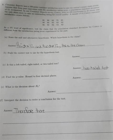 Solved At A 5 Level Of Significance Test The Claim That