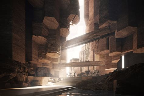 Neom Unveils Plans For Hotel Within Hexagonal Pillars Named Siranna