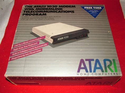Vintage Atari 1030 Modem Wmodemlink Unused In Original Box 1867508686