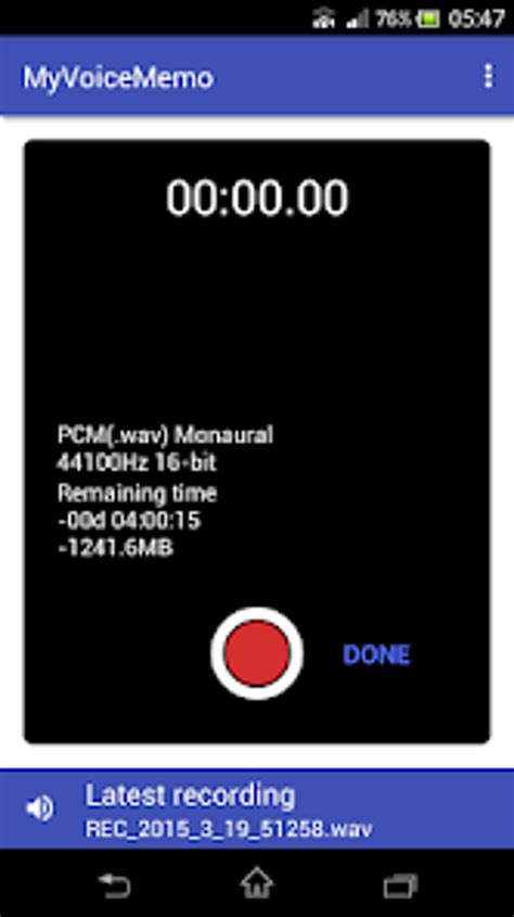 Myvoicememo Pcm Wav Recorder For Android Download