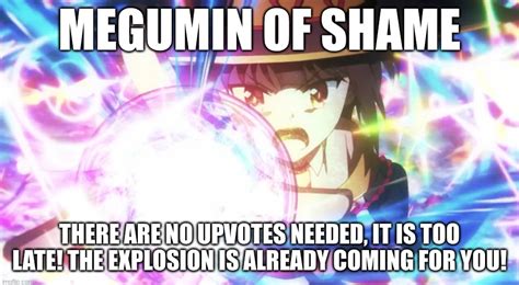 Megumin Of Shame Blank Template Imgflip