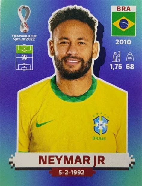Neymar Jr Copa Do Mundo Figurinhas Da Copa Neymar Jr
