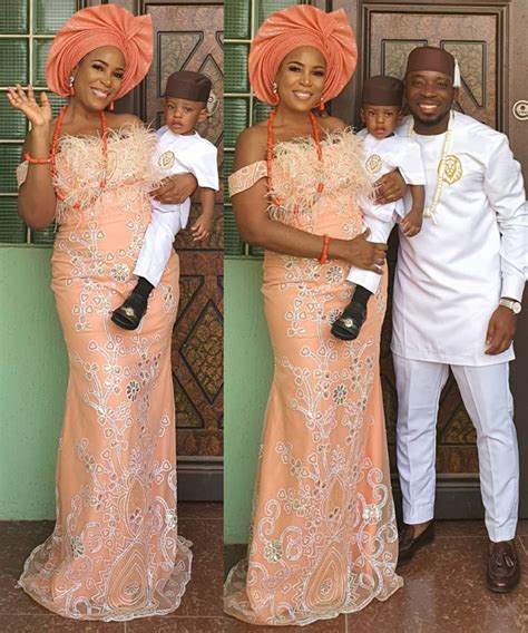 Linda Ikeji Her Son And Peks At Sandra Ikeji S Wedding Celebrities Nigeria