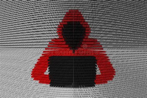 Cybersecurity Concept 3d Rendered Illustration Of A Binary Code Key Stock Illustration