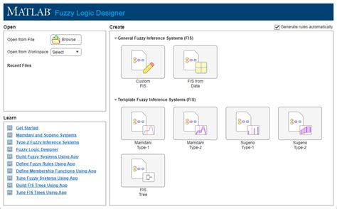 Get Started Using Fuzzy Logic Designer Matlab And Simulink