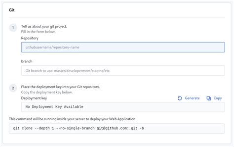 Setting Up A Git Application On Runcloud Runcloud Docs